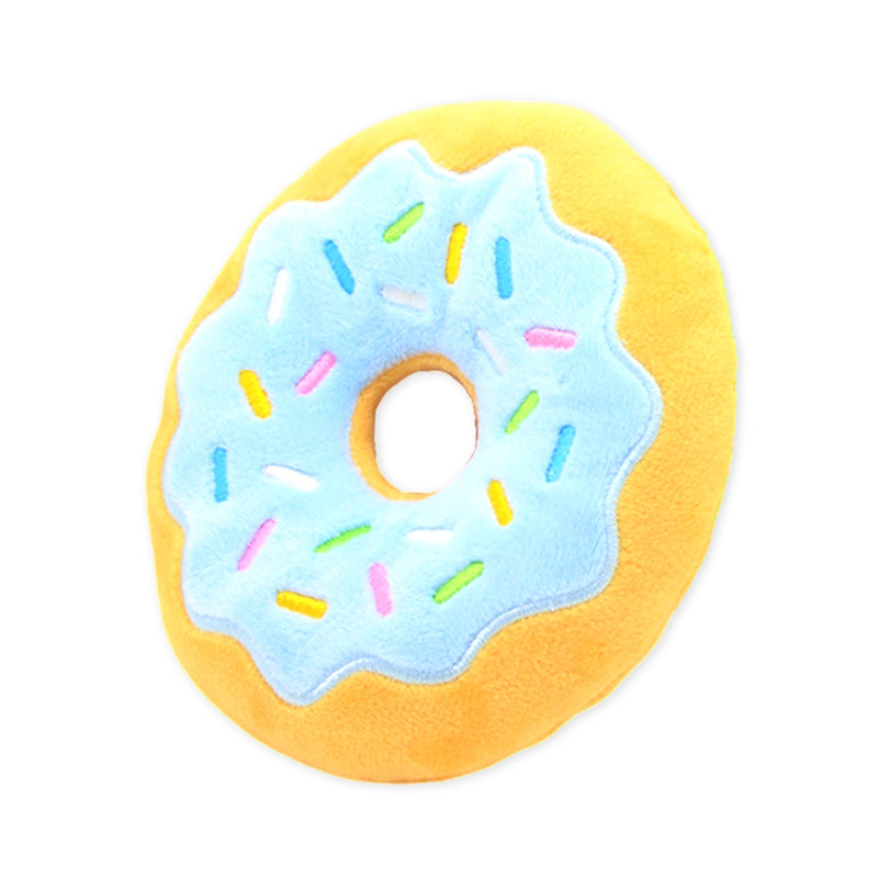 DuraPaw - Plush Dog Toy With Squeaker | Doughnut Birthday Gift